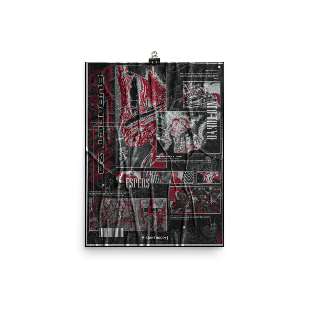 Subject 28 Poster – Misanthropy Labz